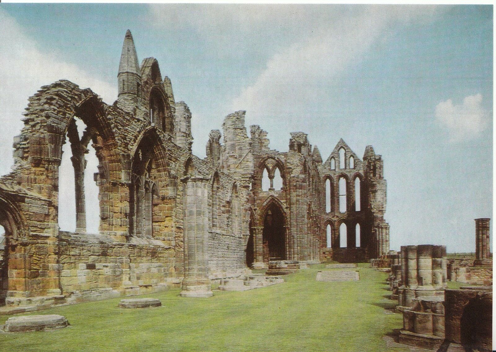 Yorkshire Postcard - Whitby Abbey - Interior of Abbey Church - Ref ...