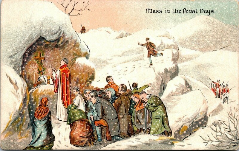 Vtg Ireland Mass In Penal Days British Army Persecution of Catholics ...