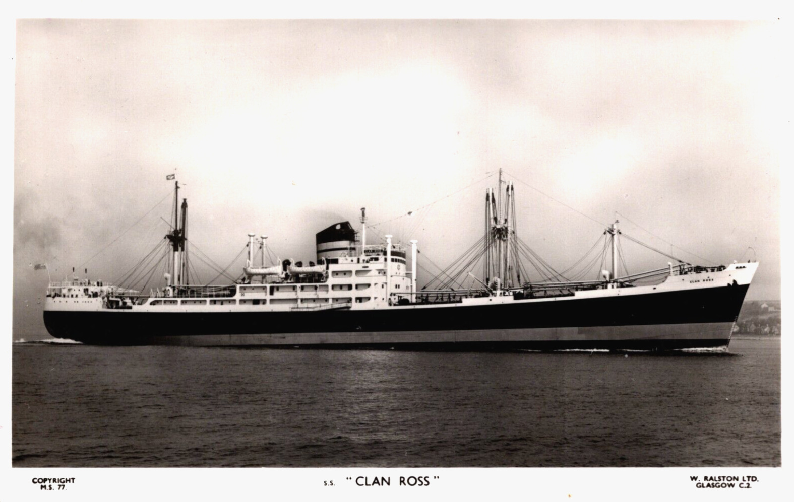 S.S. Clan Ross Cargo Ship Vintage RPPC C238 | Other / Unsorted ...
