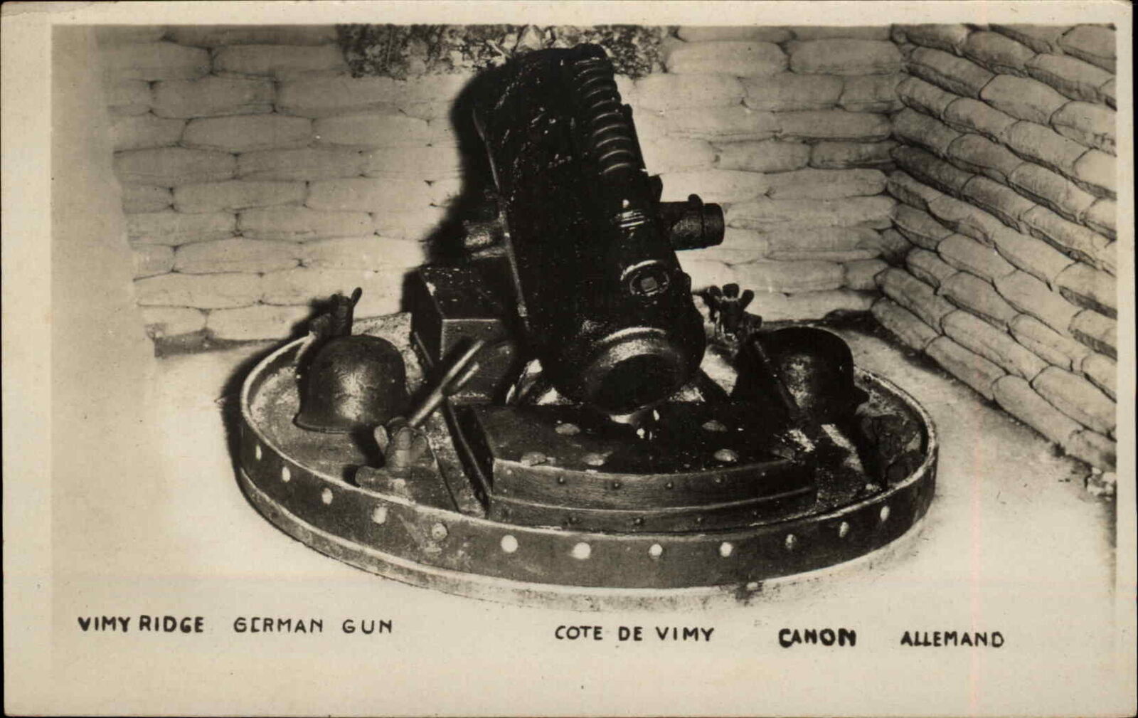 WWI Artillery Weapons Vimy Ridge German Gun Cannon Real Photo Postcard ...