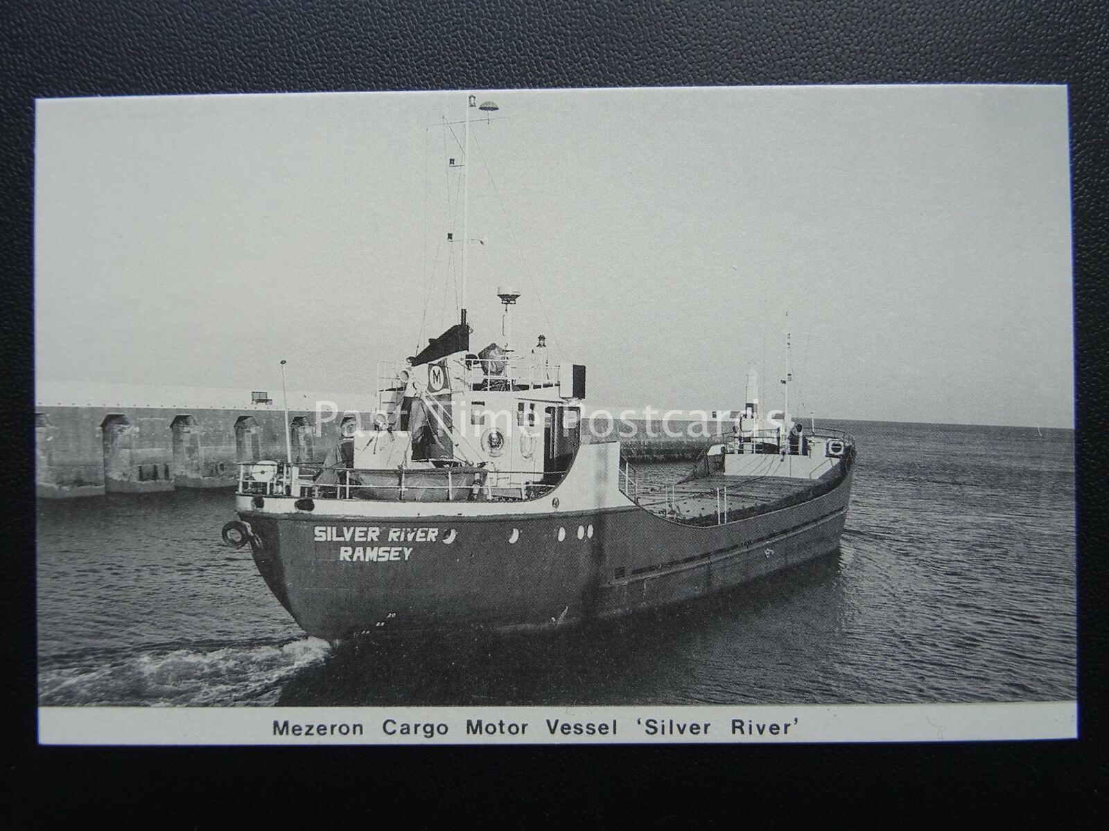 Isle of Man Shipping SILVER RIVER - MEZERON CARGO c1980's Postcard by ...