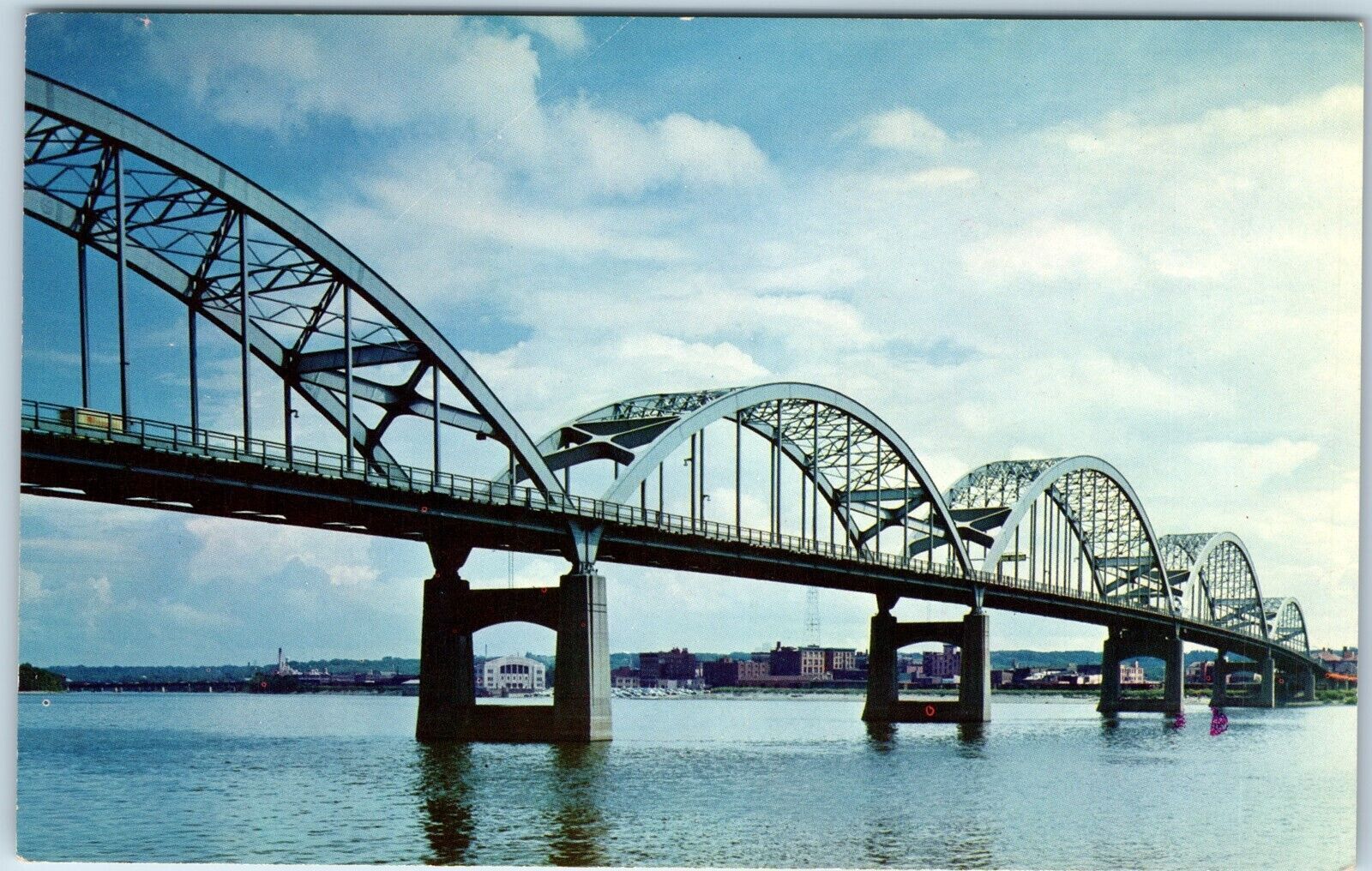 c1960s Davenport IA Centennial Bridge Connecting Rock Island ...