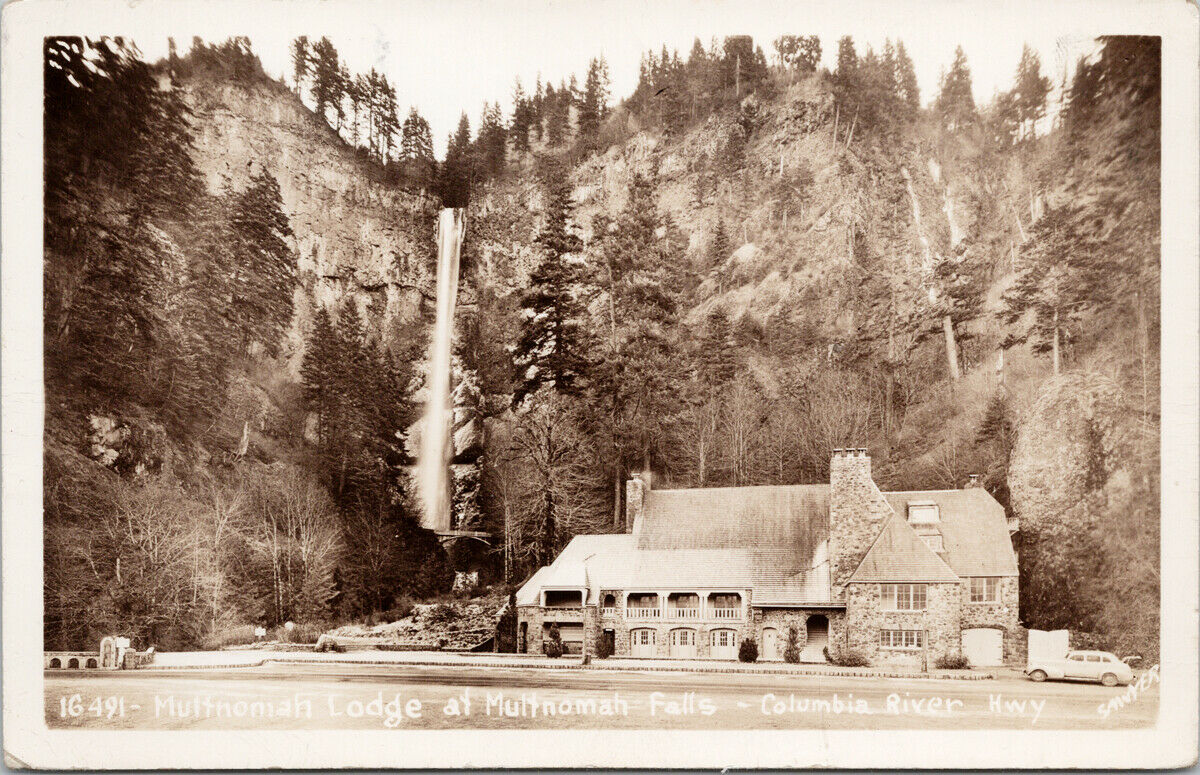 Multnomah Lodge OR Oregon Multnomah Falls Columbia River Unused ...
