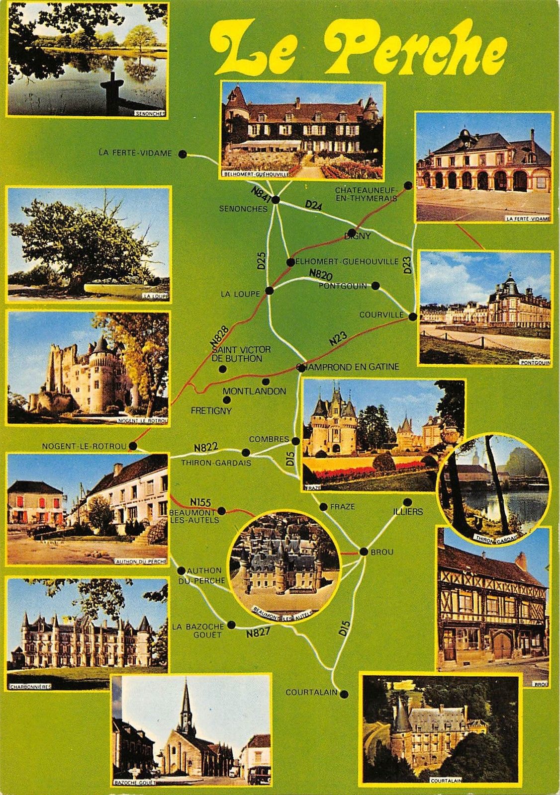 BR54856 Le Perche map cartes geographiques france | Europe - France ...