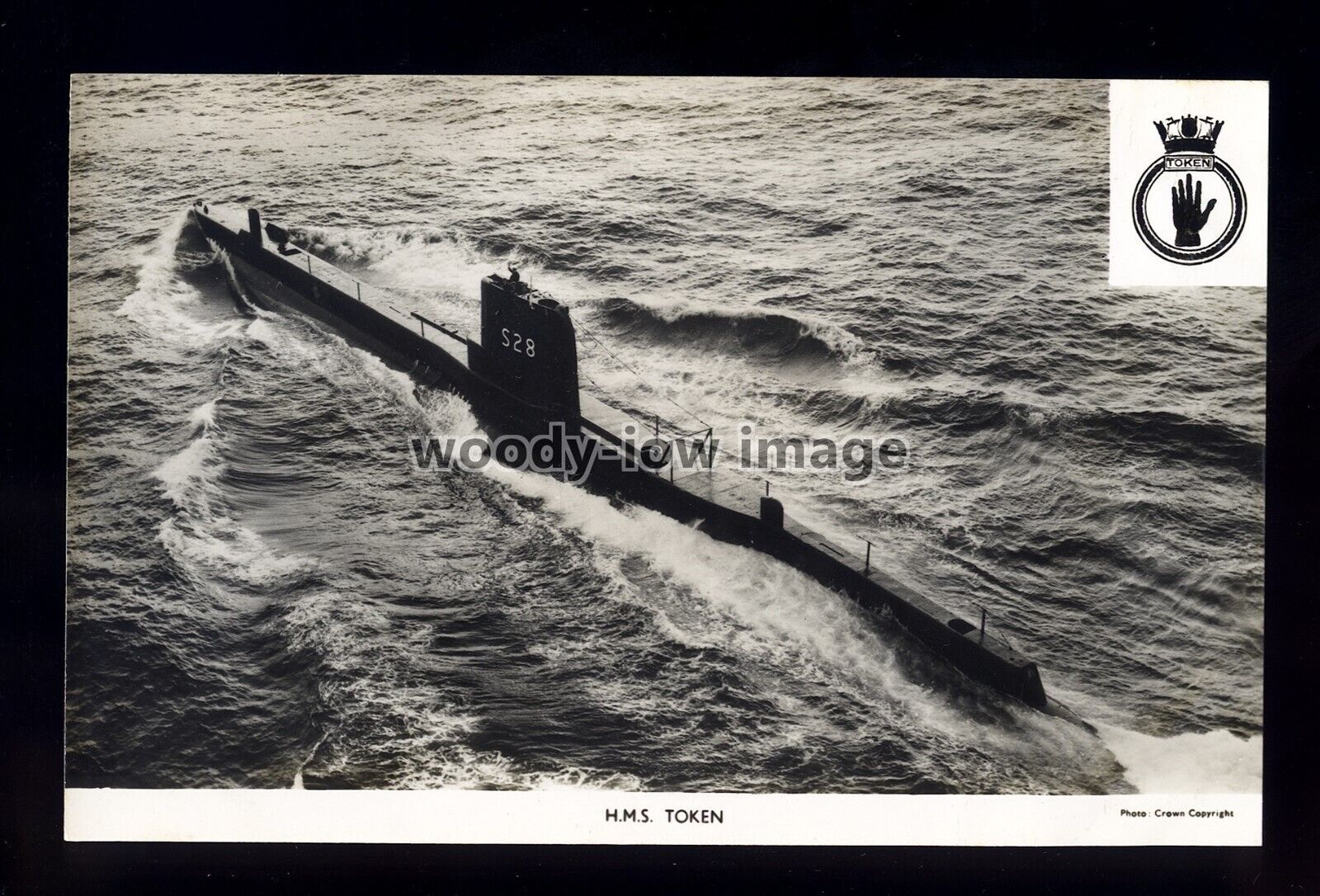na7214 - Royal Navy Submarine - HMS Token, S28 - postcard | Ephemera ...