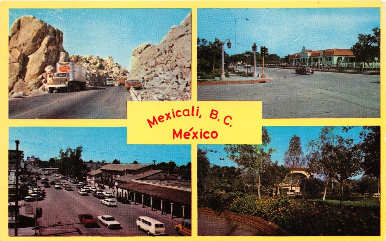 Mexicali Baja California Mexico~Multi Image Photo Postcard 1960s ...