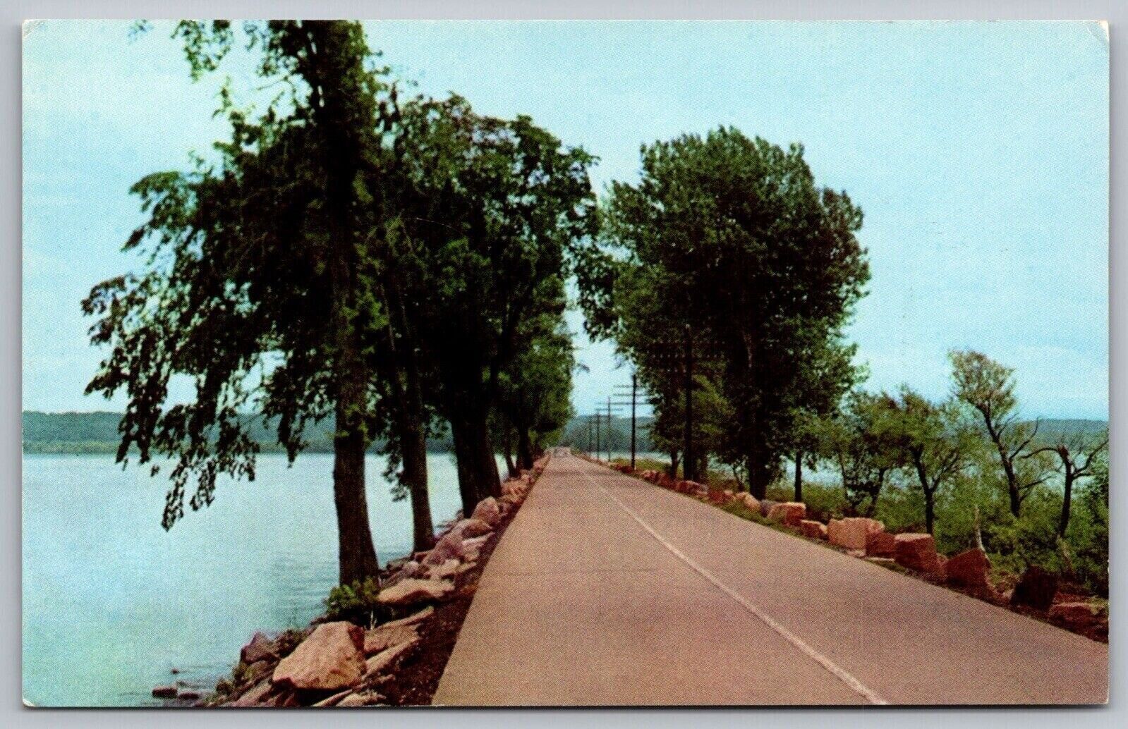 Grand Isle Vermont Lake Champlain Sand Bar Bridge Scenic Chrome ...