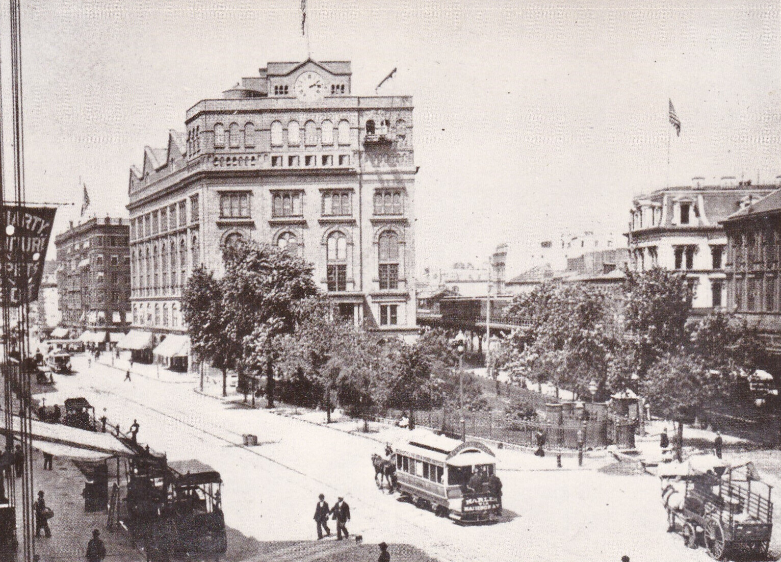 New York City Cooper Park and The Cooper Union Building Circa 1893 ...