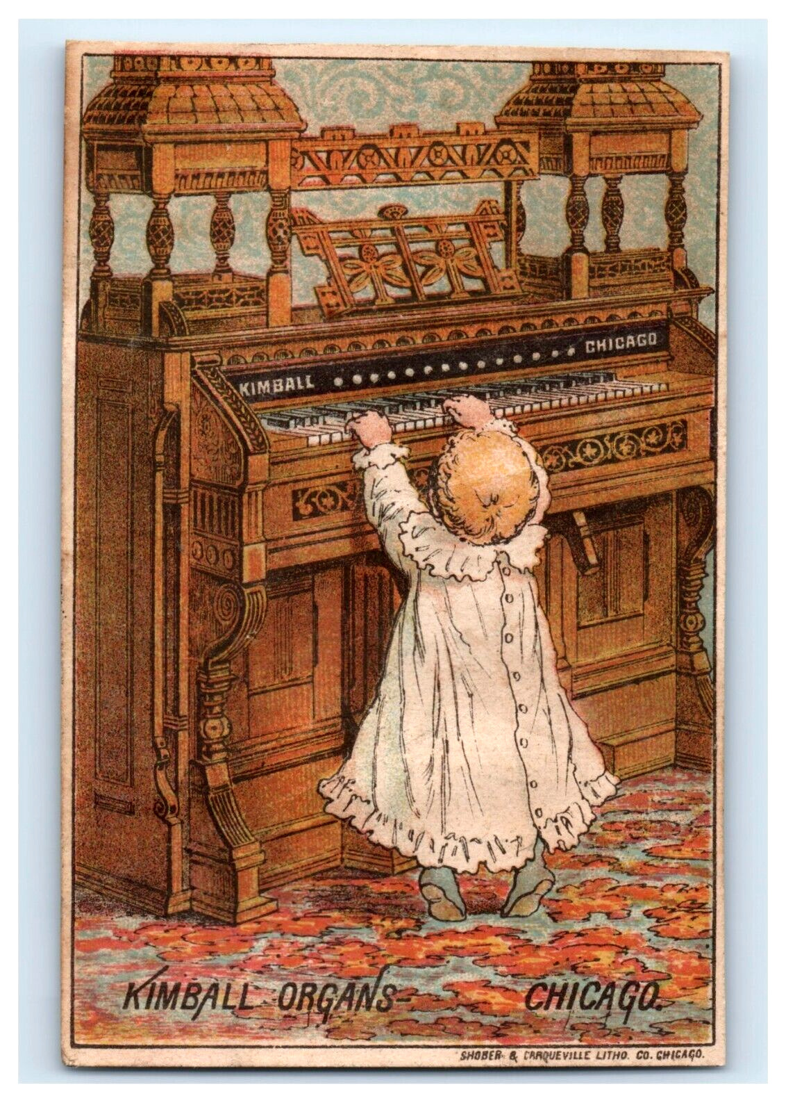 1880s H.N. Hempsted Pianos & Organs Musical Instruments Kimball Organs ...