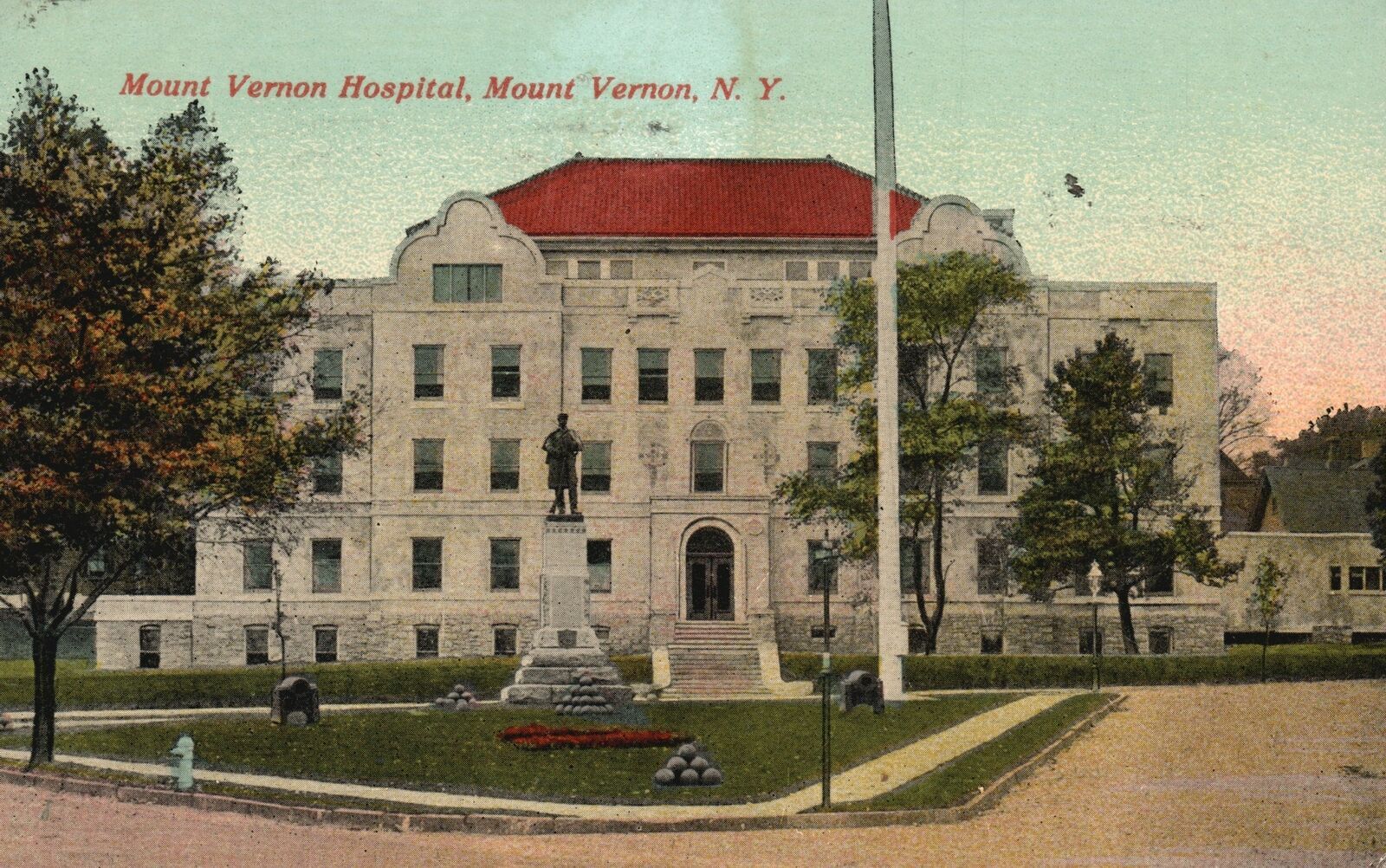 Vintage Postcard 1914 Mount Vernon Hospital Building Rudolph Bros New ...