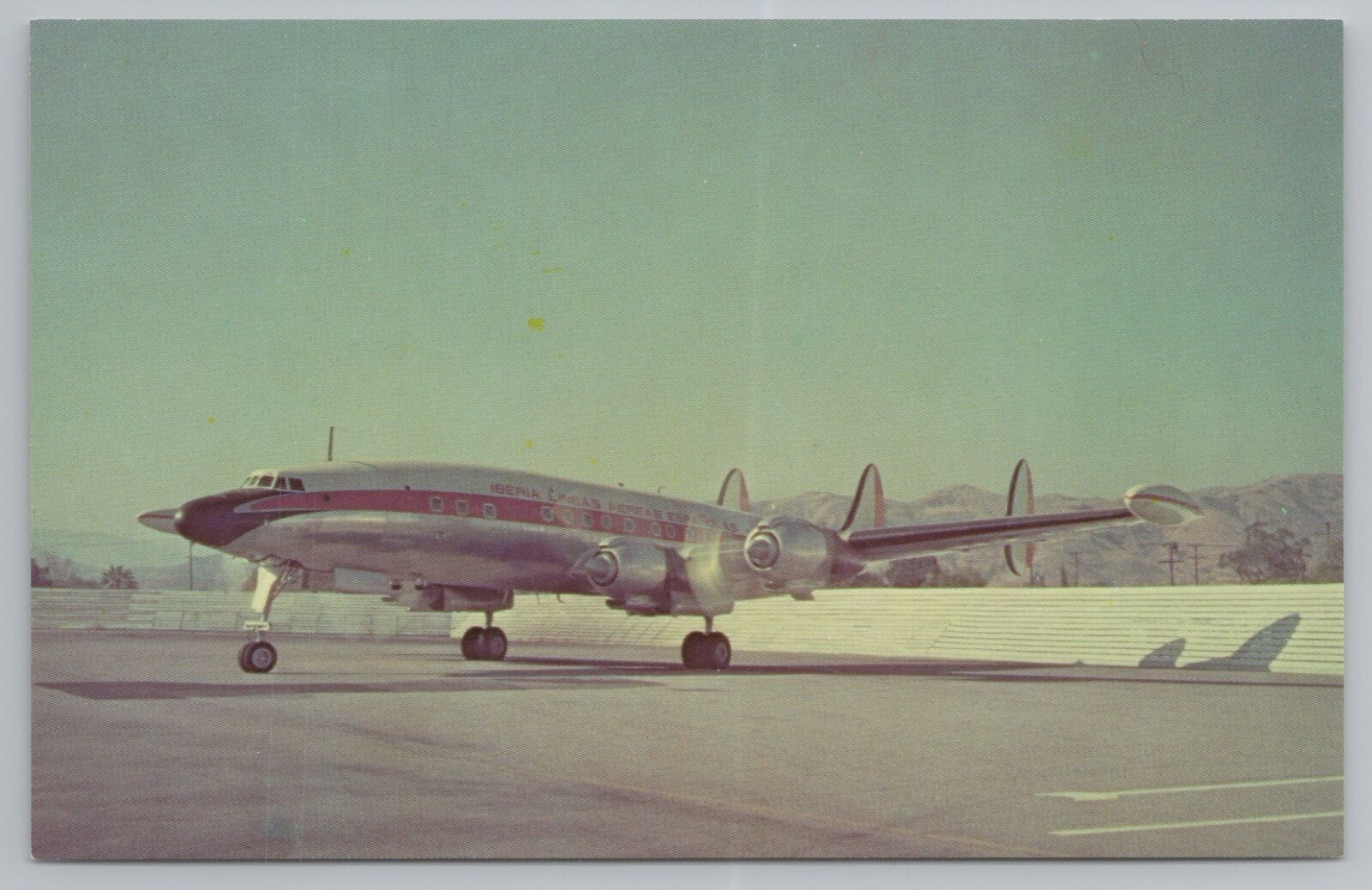 Airplane~Iberia Lockheed L-1049G Super Constellation~San Juan~Vintage ...