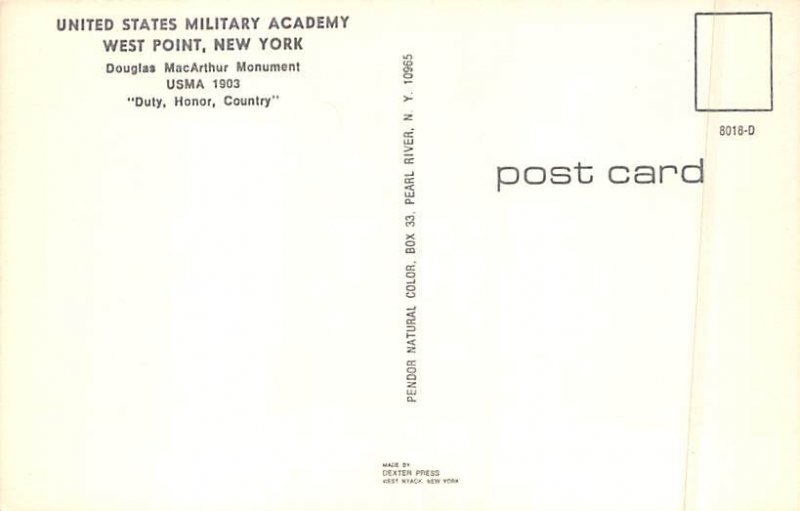 Douglas MacArthur Monument United States Military Academy - West Point ...