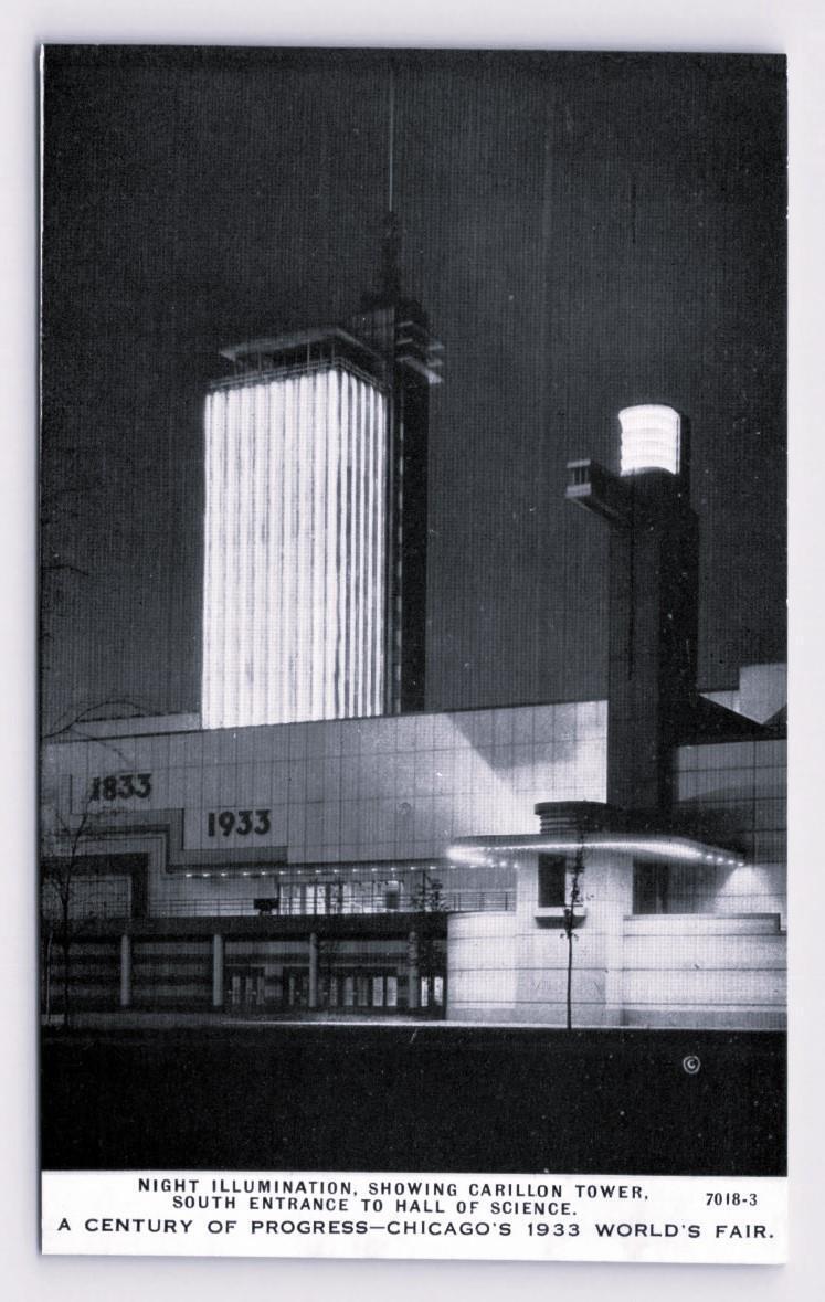 CHICAGO, IL ~ 1933 Century of Progress HALL OF SCIENCE Art Deco Childs ...