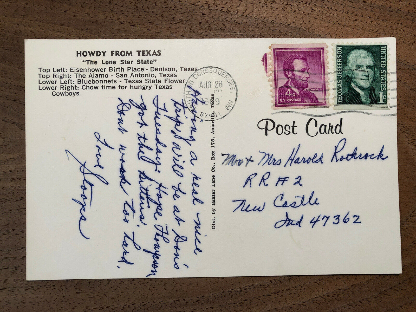 Memorabilia Souvenirs & Events Beautiful Howdy 1910 Post Card ...