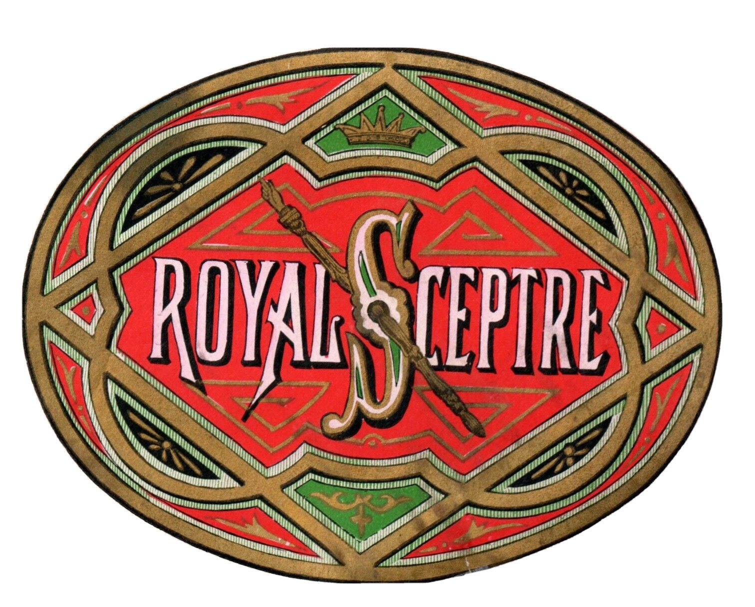 1870s-80s Royal Sceptre Tobacco Cigar Box Label Geo S. Harris Original ...