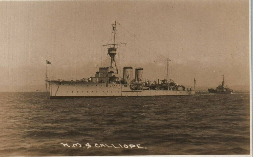 RPPC Photo British Royal Navy WWI HMS Calliope Cruiser | Other ...