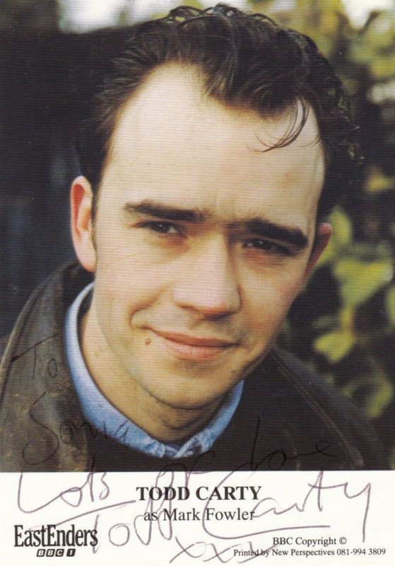 Todd Carty as Mark Fowler BBC Eastenders Hand Signed Cast Card Photo ...