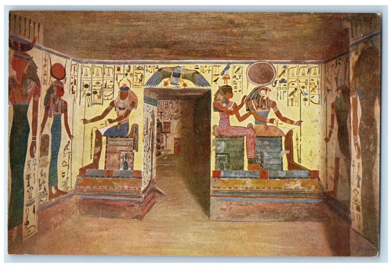 Luxor Pyramid Queens Nefertari Tomb Interior Egypt Unposted Vintage ...