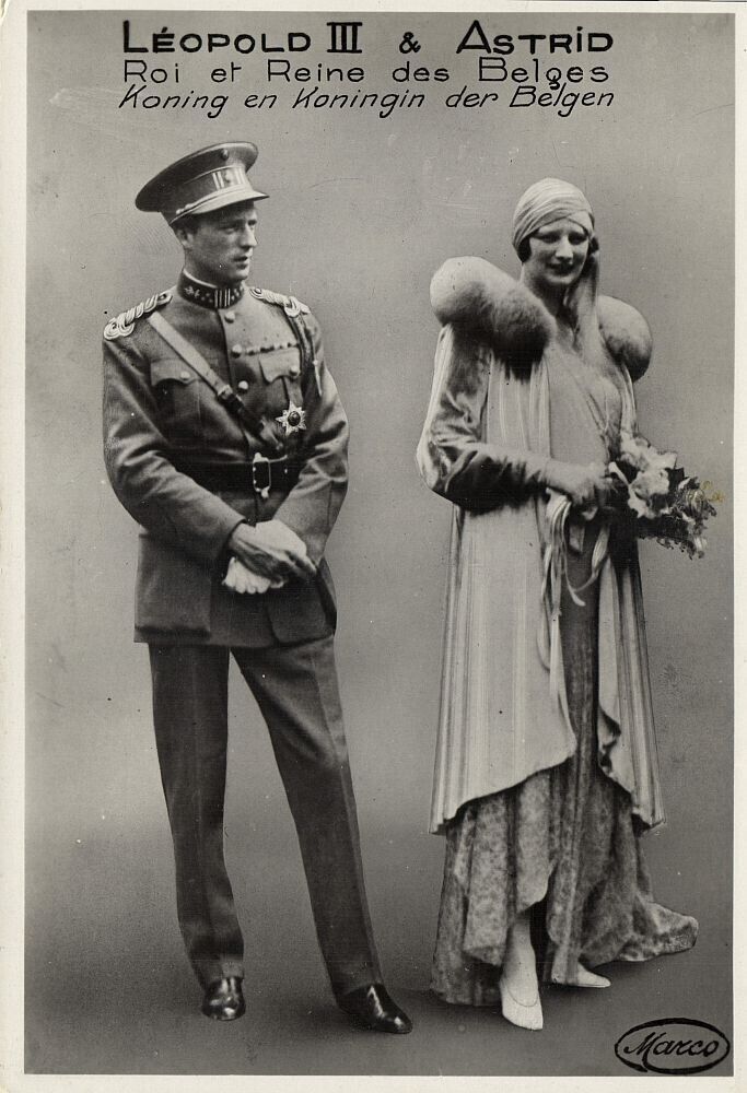 King Leopold III of Belgium and Queen-Consort Astrid of Sweden (1930s) Postcard | Europe ...