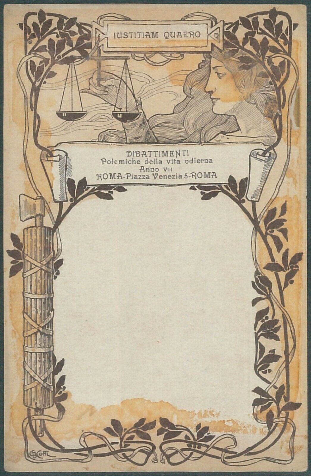 LIB032 - CARTOLINA d'Epoca MILITARE Propaganda - PNF ROMA 1928 - Conti ...