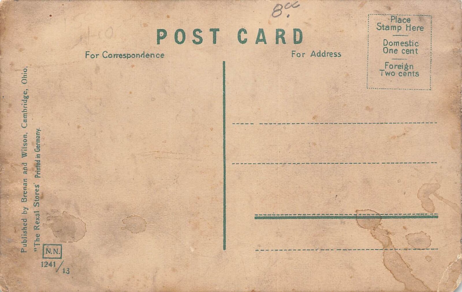 J82/ Cambridge Ohio Postcard c1910 The Sheet Mill Factory Building 473 ...