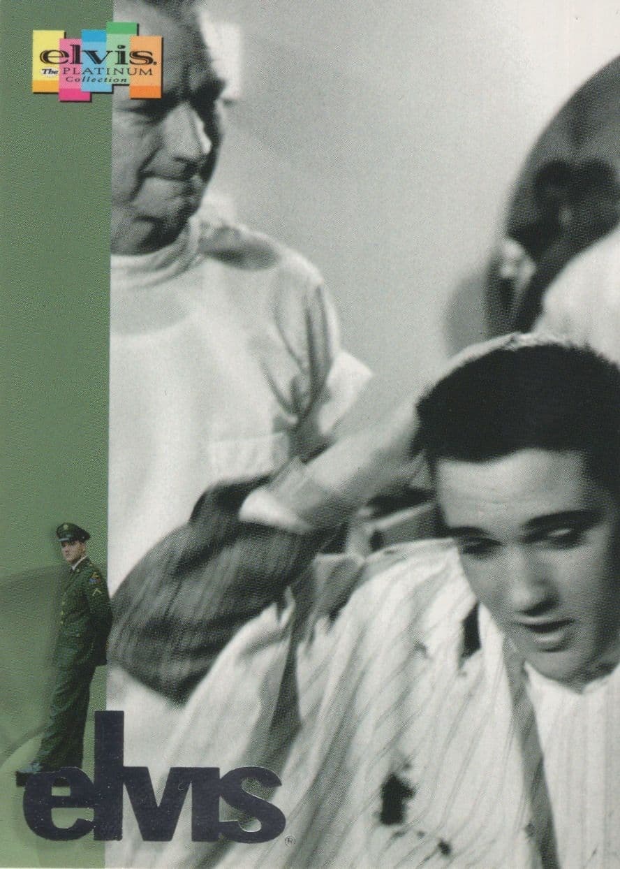 Elvis Presley Barber Military Haircut Rare Photo Trade Card | Topics ...