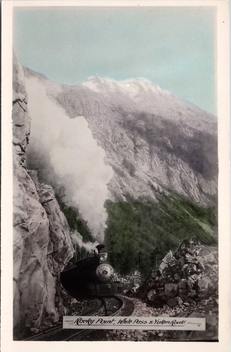 Rocky Point White Pass & Yukon Route AK Alaska Train Railway RPPC ...