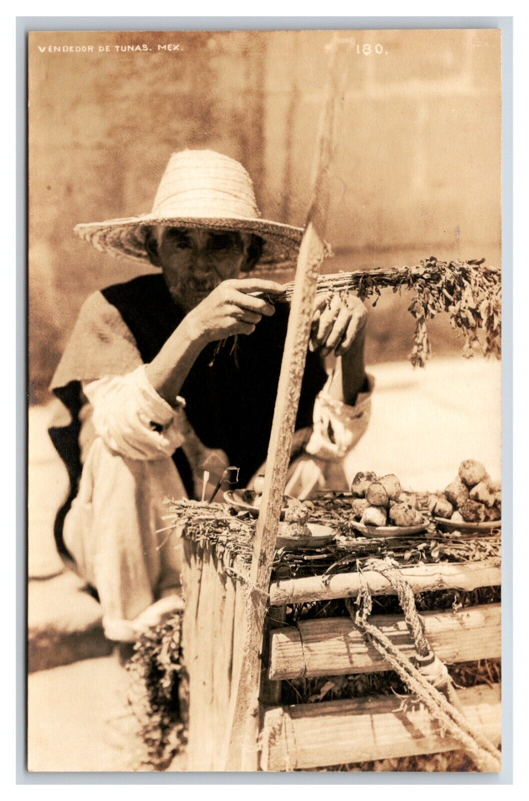 RPPC Vendedor De Tunas Prickly Pear Vendor Public Market Mexico UNP ...