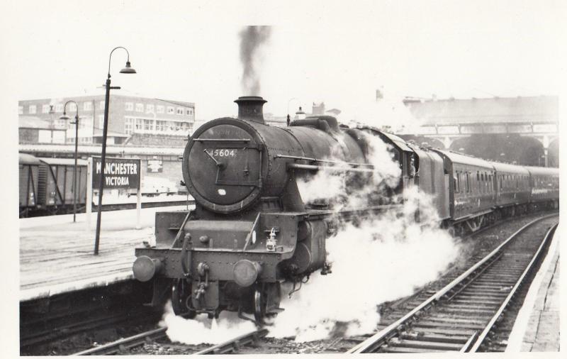 45604 Train At Manchester Victoria Station in 1965 Vintage Railway ...