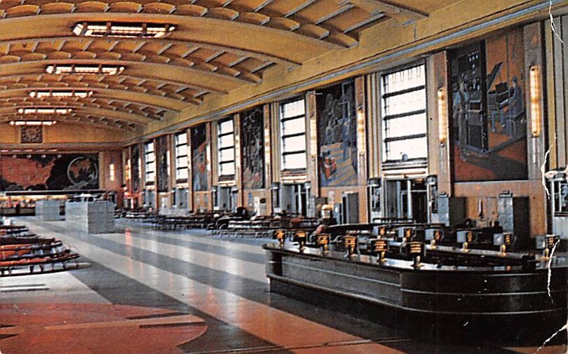 Concourse, Union terminal Cincinnati, Ohio, USA Railroad, Misc. PU ...