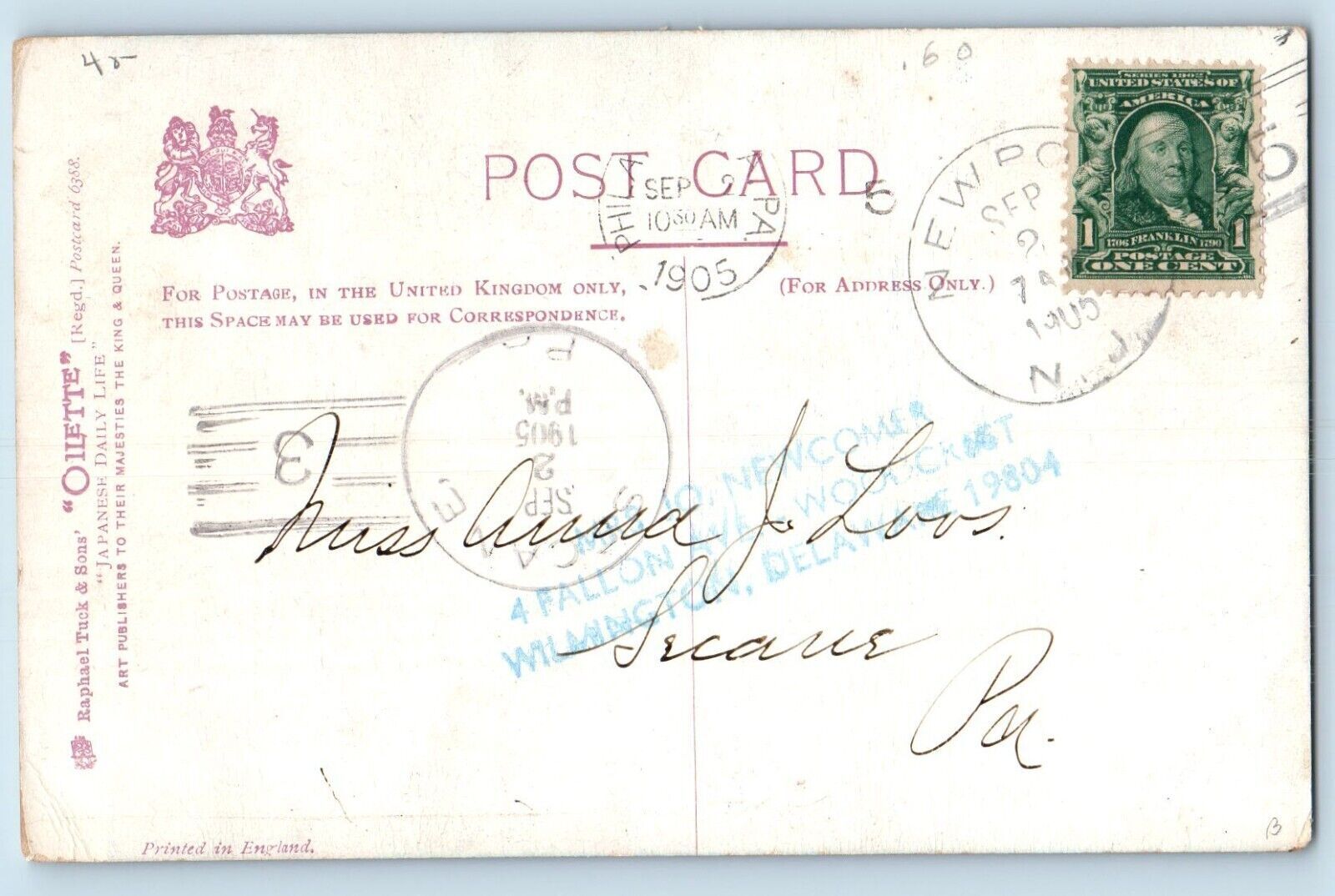 Flora Lion Signed Artist Postcard The Dancing Geisha Japanese Girls Fan ...