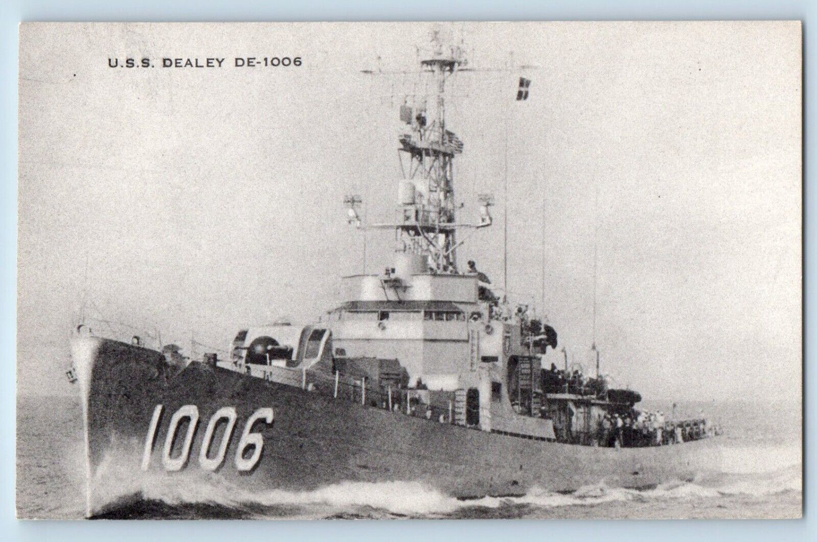 Newport Rhode Island Postcard USS Dealey DE-1006 Battleship Warship ...