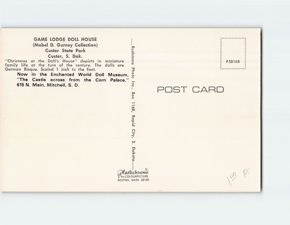 Postcard Game Lodge Doll House, Custer State Park, Custer, South Dakota ...