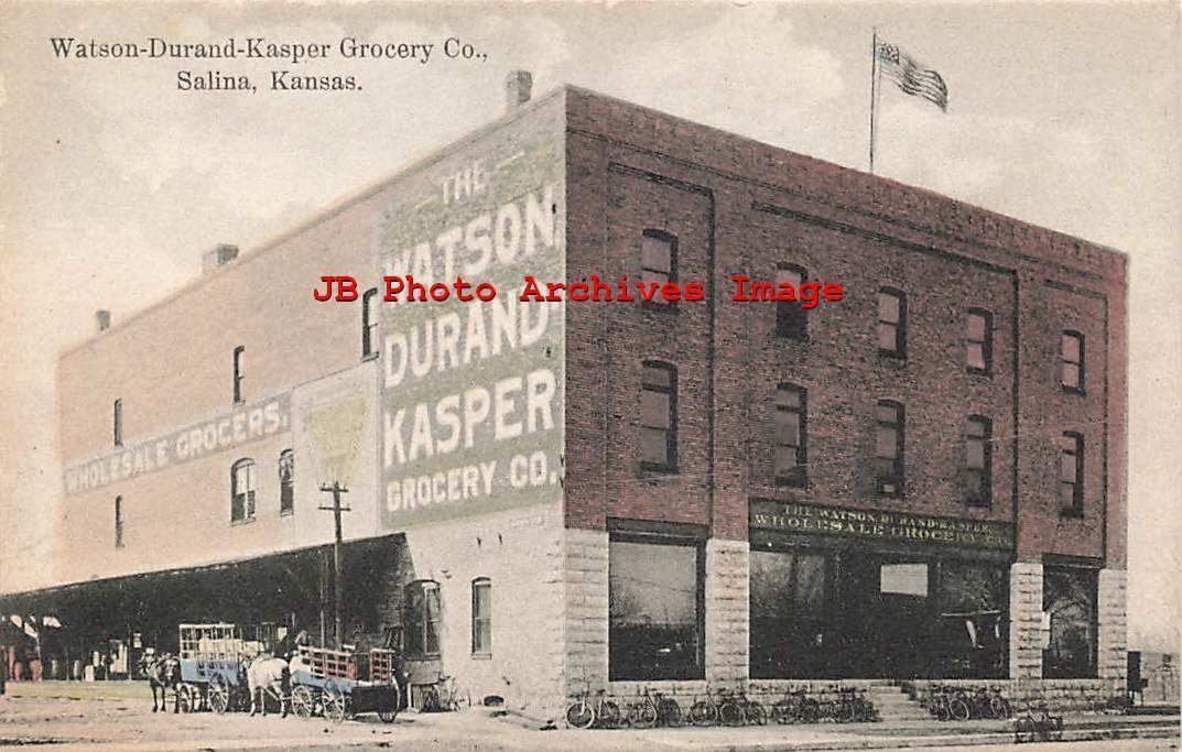 KS, Salina, Kansas, Watson-Durand-Kasper Grocery Company, Ekstrand Drug ...