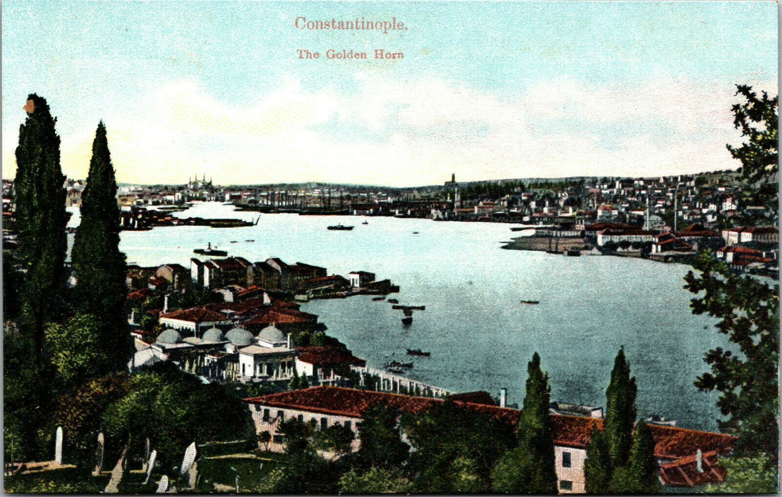 Vtg 1910s The Golden Horn Constantinople Istanbul Turkey Postcard ...