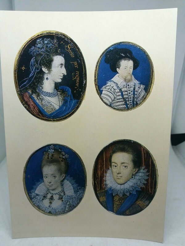Vintage Royalty Postcard King James 1st Princess Elizabeth King Charles ...