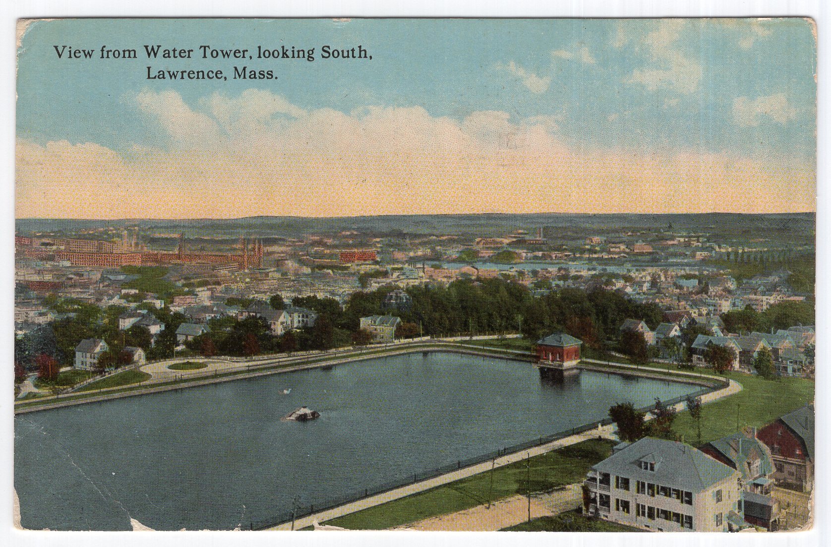 Lawrence, Mass, View from Water Tower, looking South | United States ...