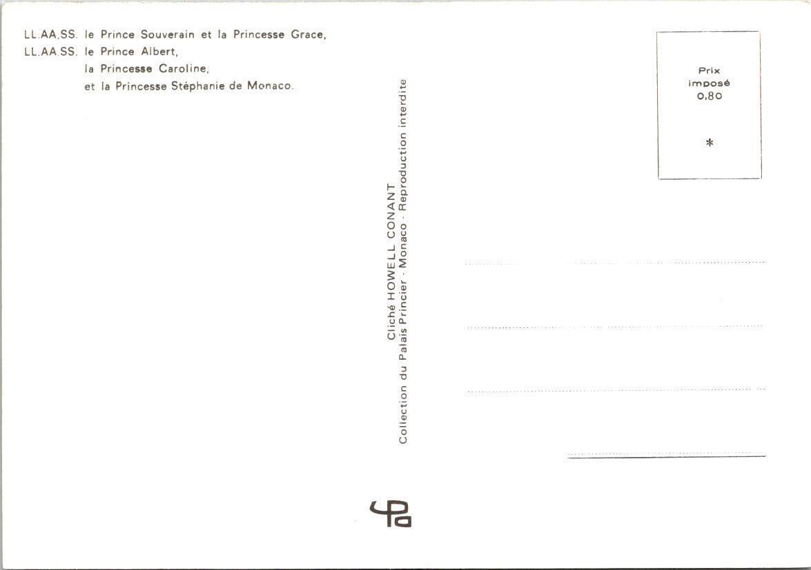 Monaco, PRINCE RAINIER & PRINCESS GRACE Royal Family Portrait 4X6 ...