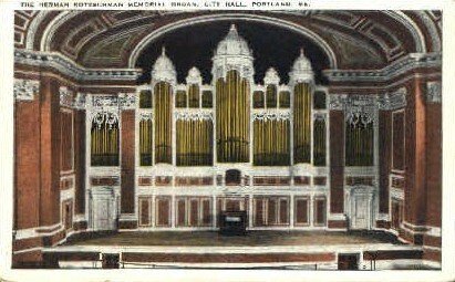 The Herman Kotzschman Memorial Organ, City hall - Portland, Maine ME ...