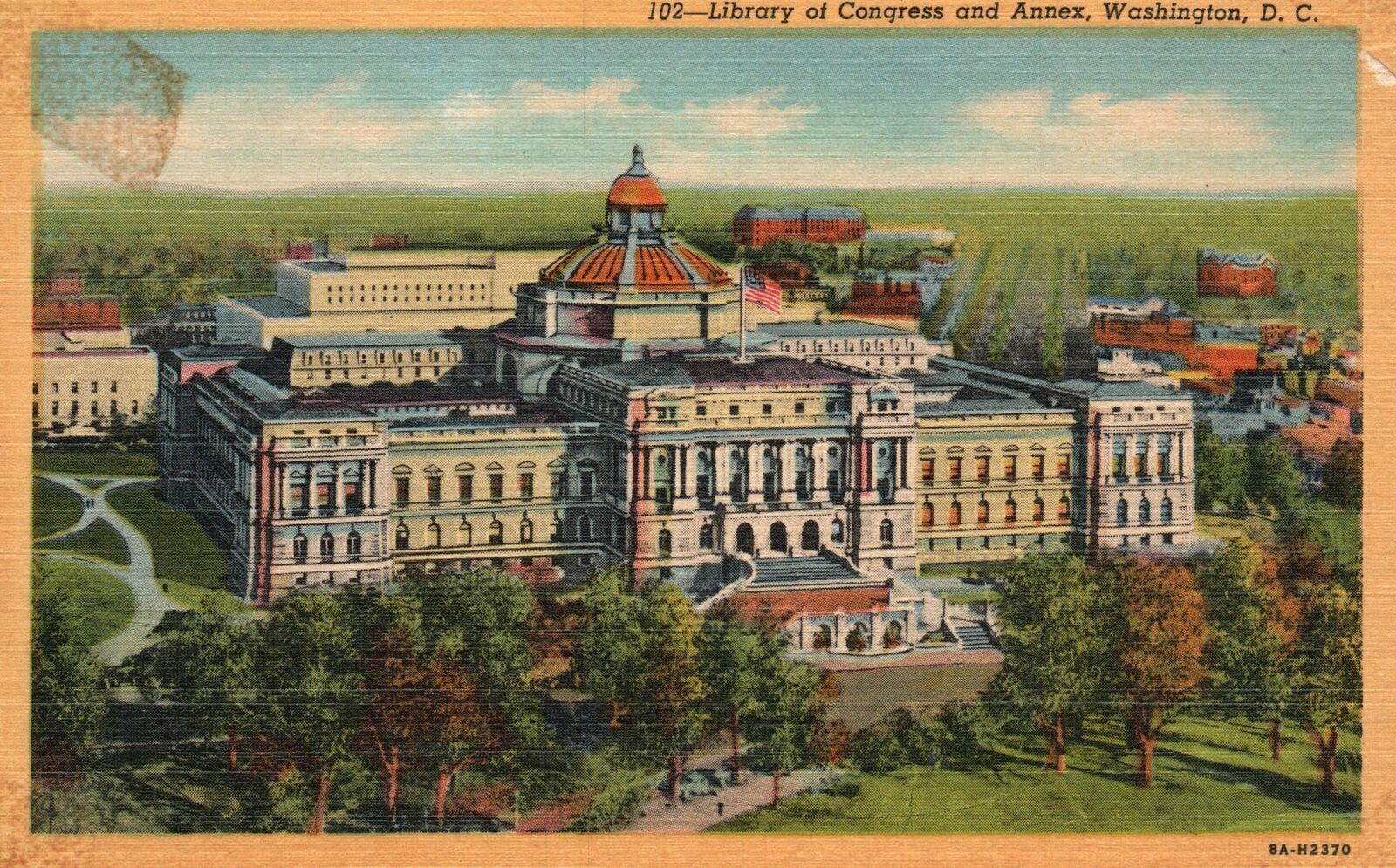 Vintage Postcard Library Of Congress And Annex Historic Building ...