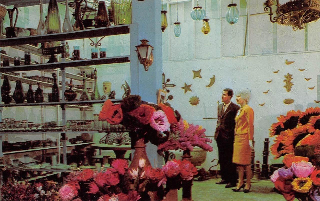 Tolan Shop Interior TIJUANA Mexico Folk Art Flowers c1960s Vintage ...