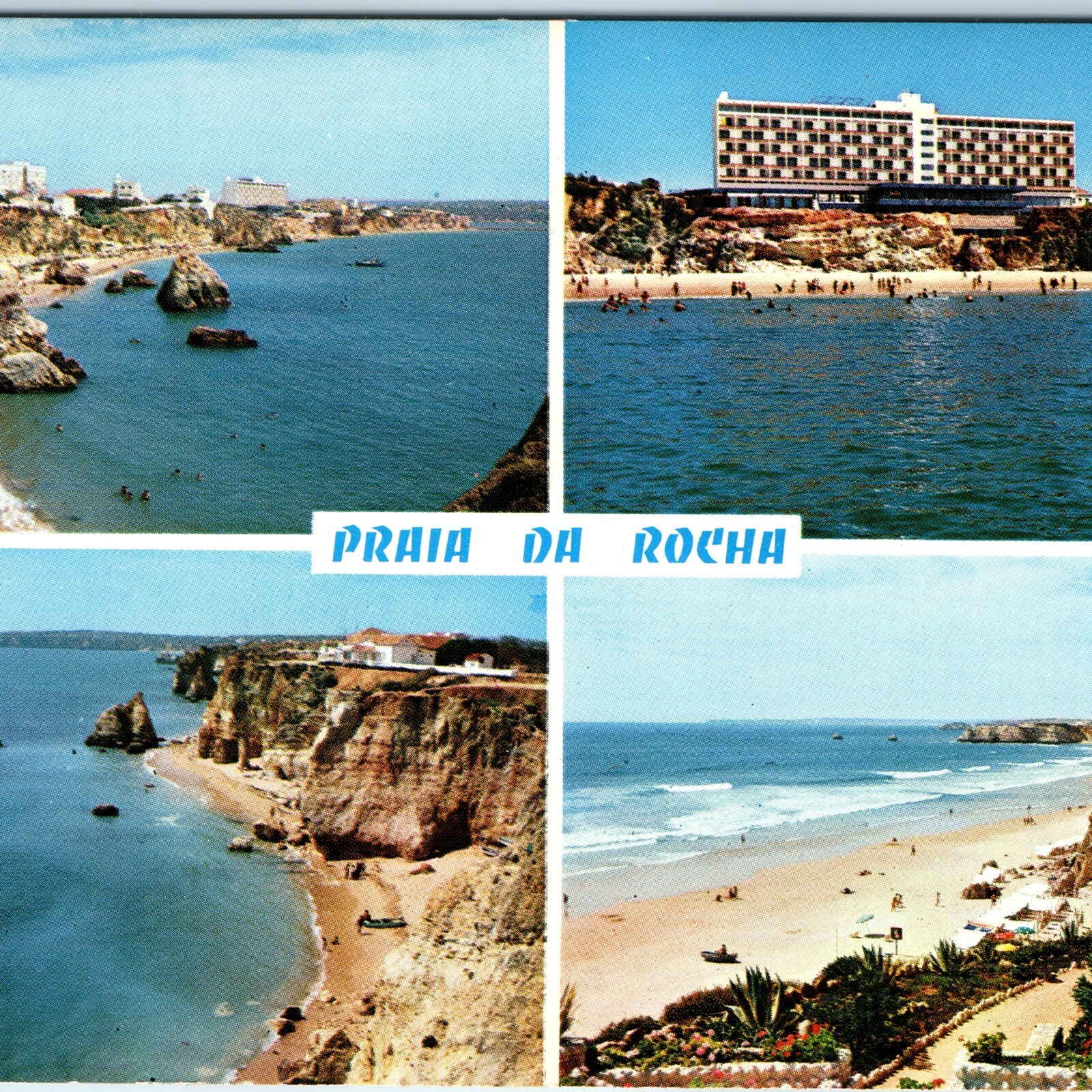 c1970s Praia da Rocha, Portugal Beach Resort Hotel Cliff Sunbathe ...