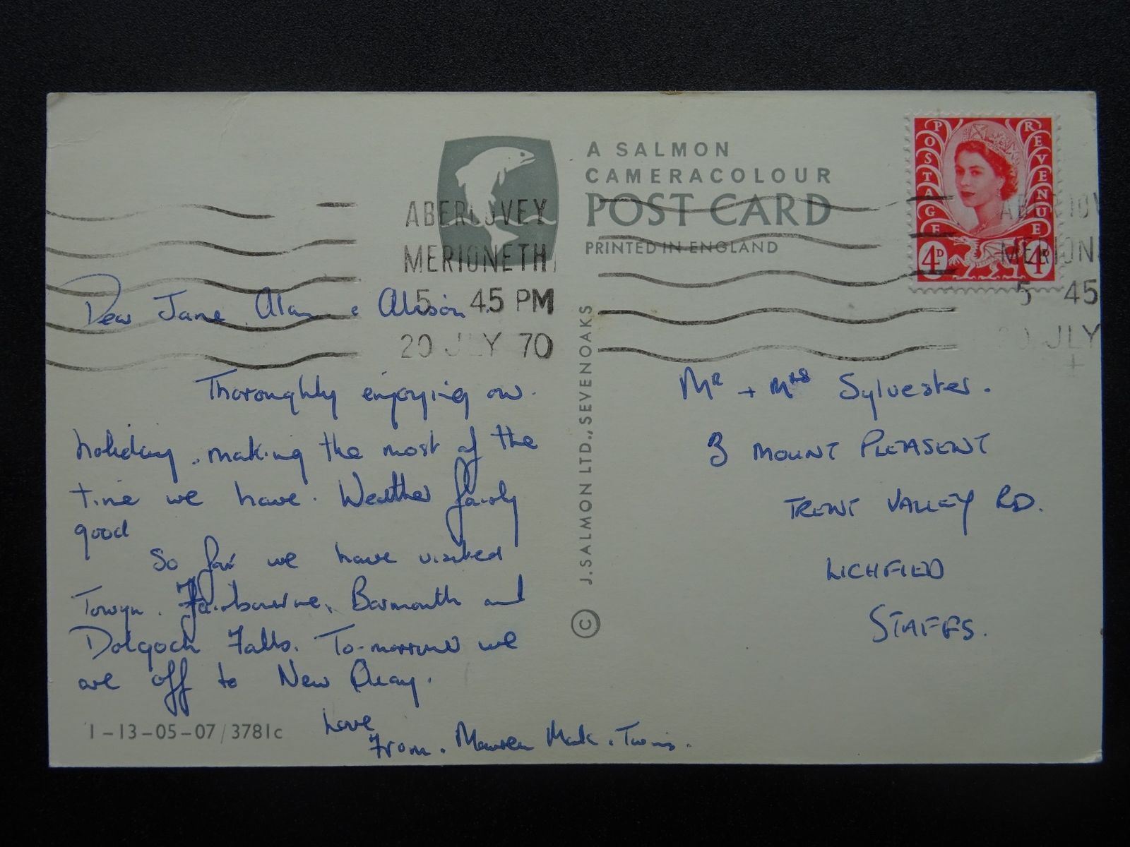 Tal-Y-Llyn Railroad Locomotive Edward Thomas At Towyn Station c1970 ...