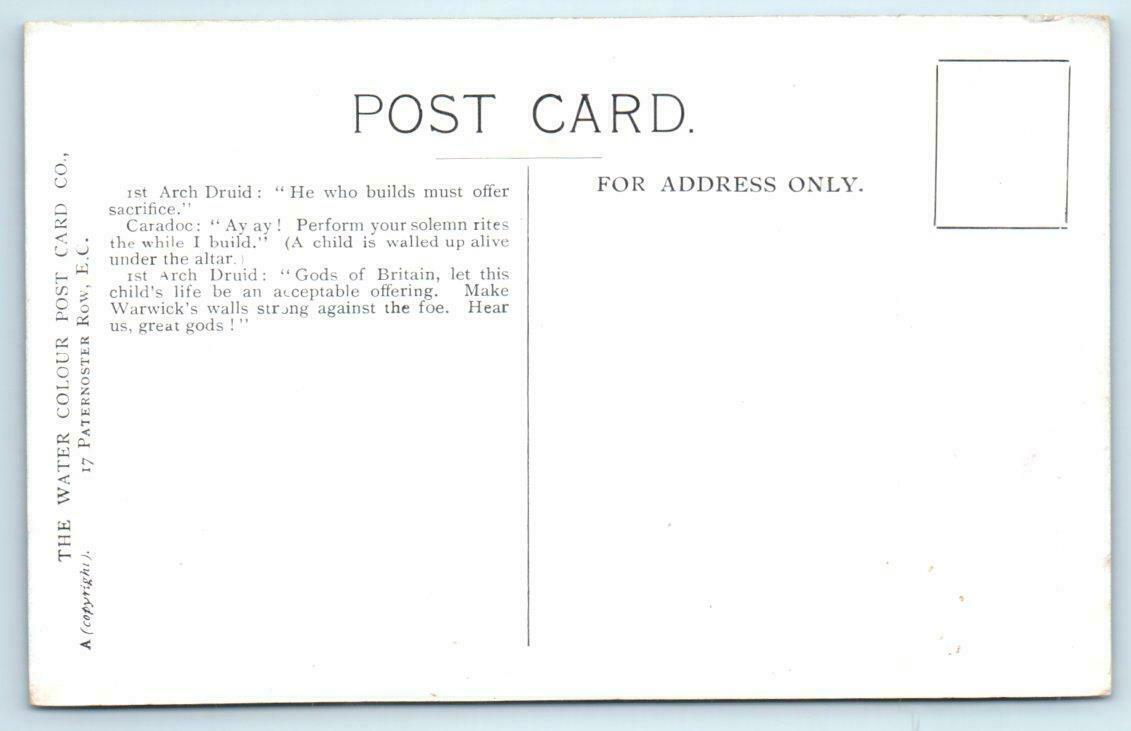 3 Postcards WARWICK PAGEANT, England 1906 Drama Festival DRUIDS HUMAN ...