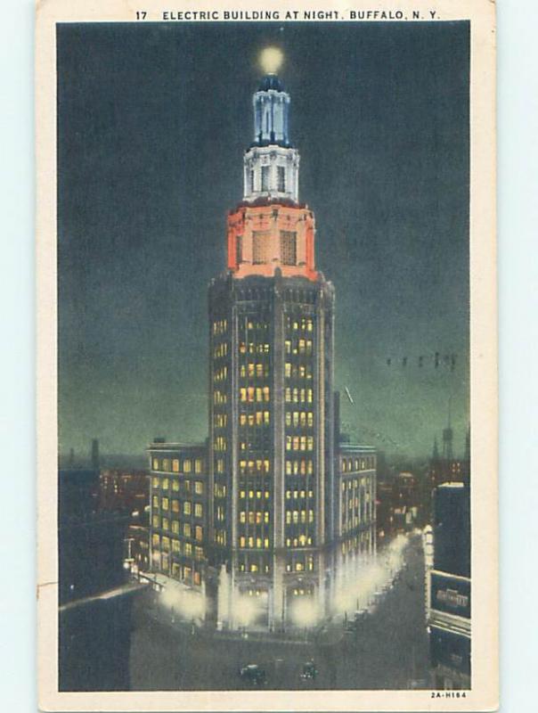 W-Border ELECTRIC BUILDING AT NIGHT Buffalo New York NY p0603 | United ...