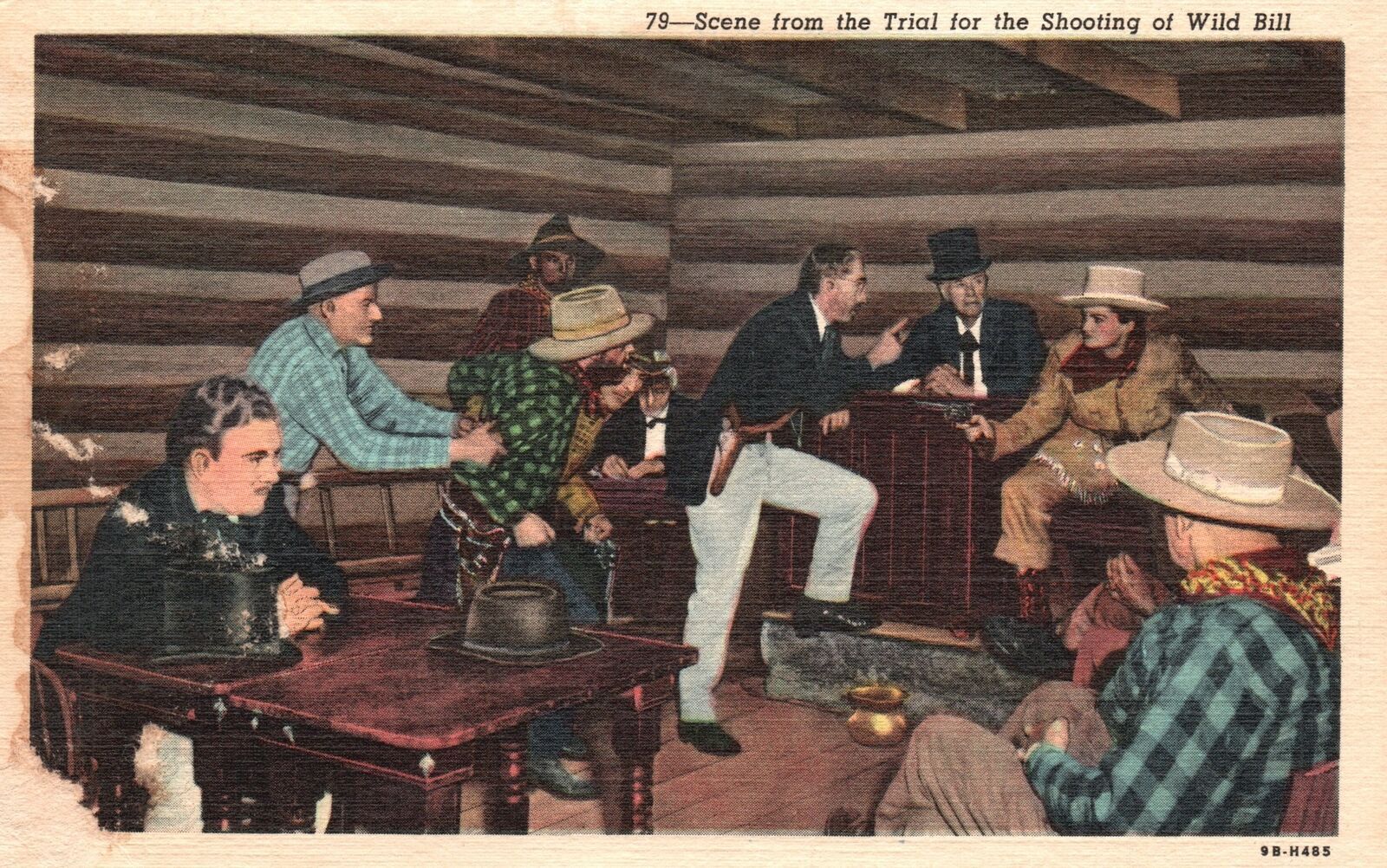 Vintage Postcard 1920's Scene From Trial Shooting Of Wild Bill | Other ...