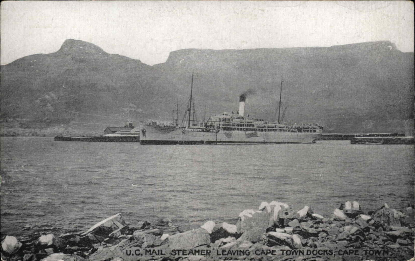 Cape Town South Africa Mail Steamship c1900s-20s Postcard | Africa ...