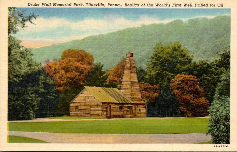 Pennsylvania Titusville Drake Well Memorial Park Replica Of World's ...