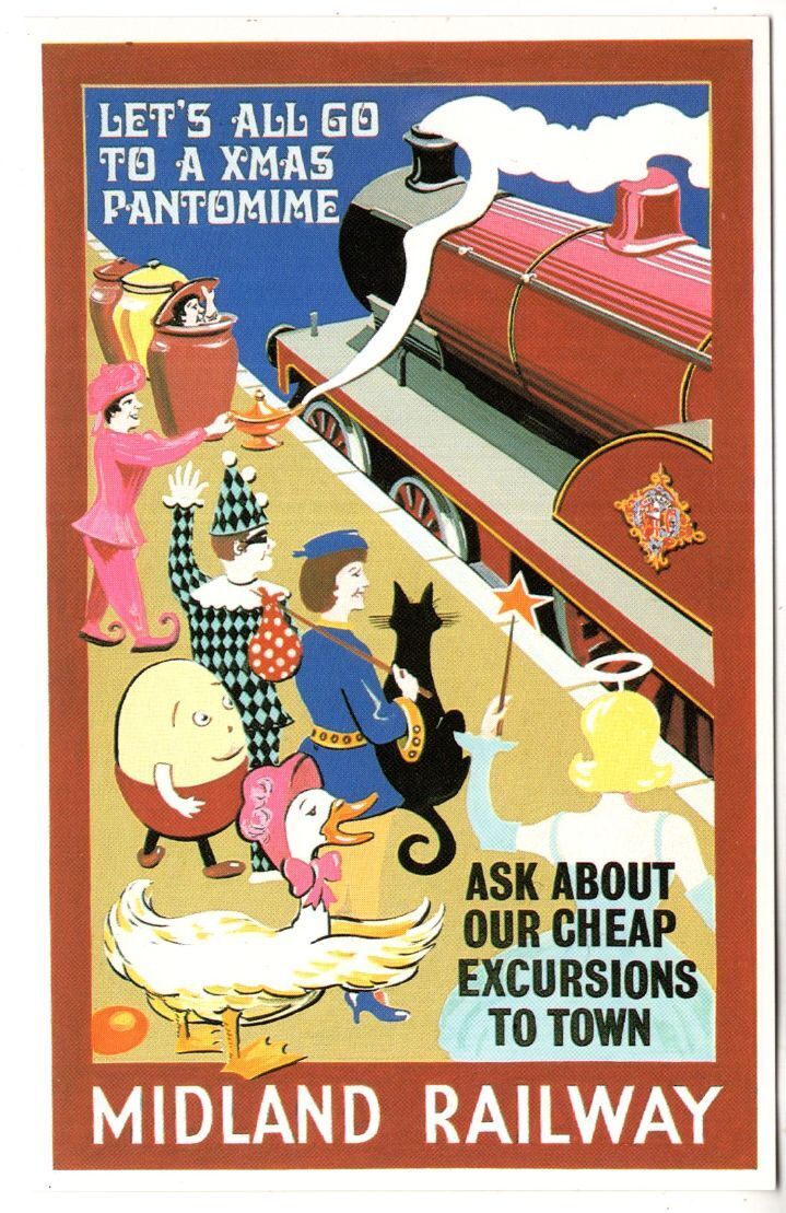 Christmas Pantomime, Nursery Rhyme Characters, Train, Midland Railway ...