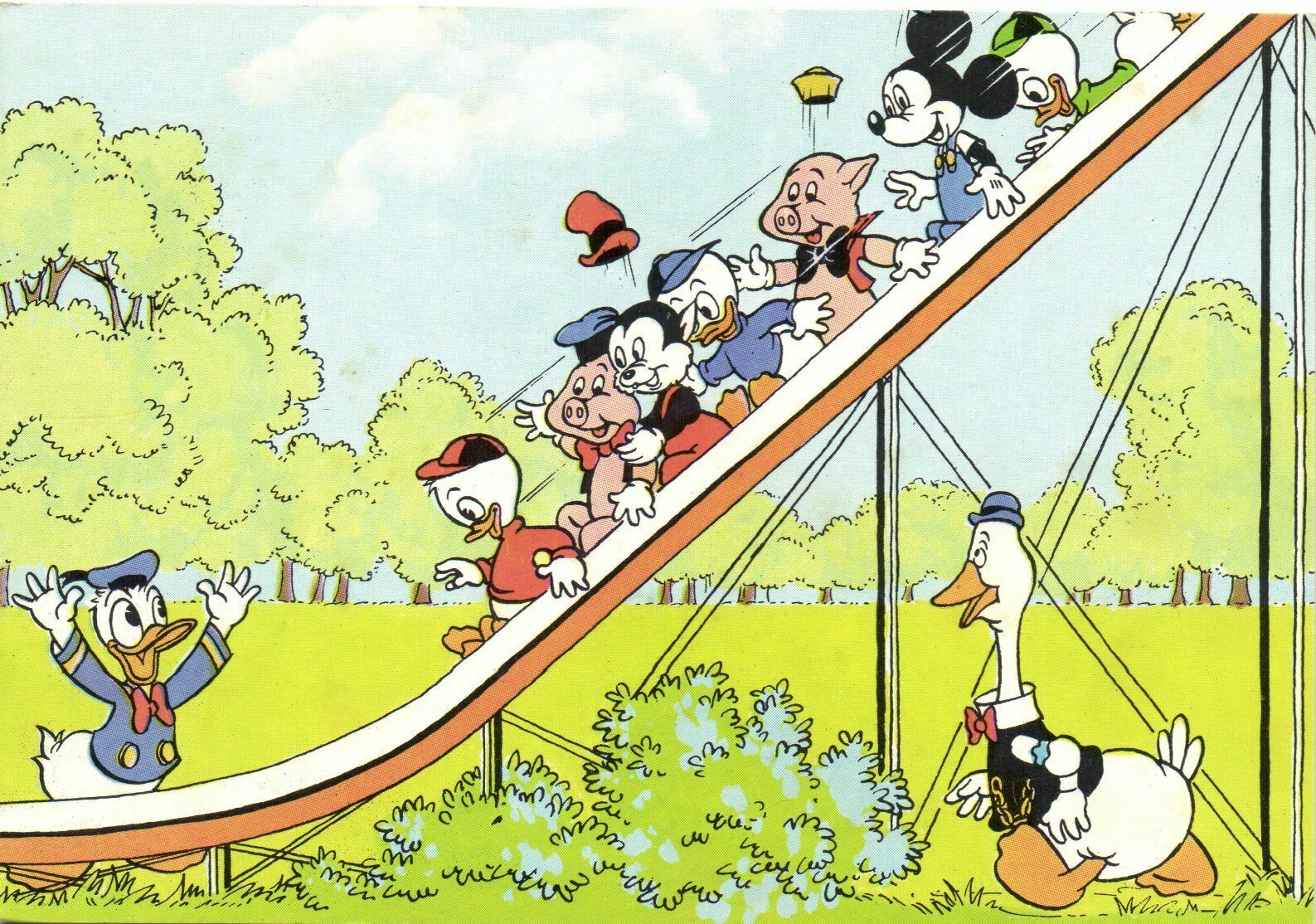 PC Disney, Mickey Mouse, Donald, Huey, Dewey and Louie, Vintage ...